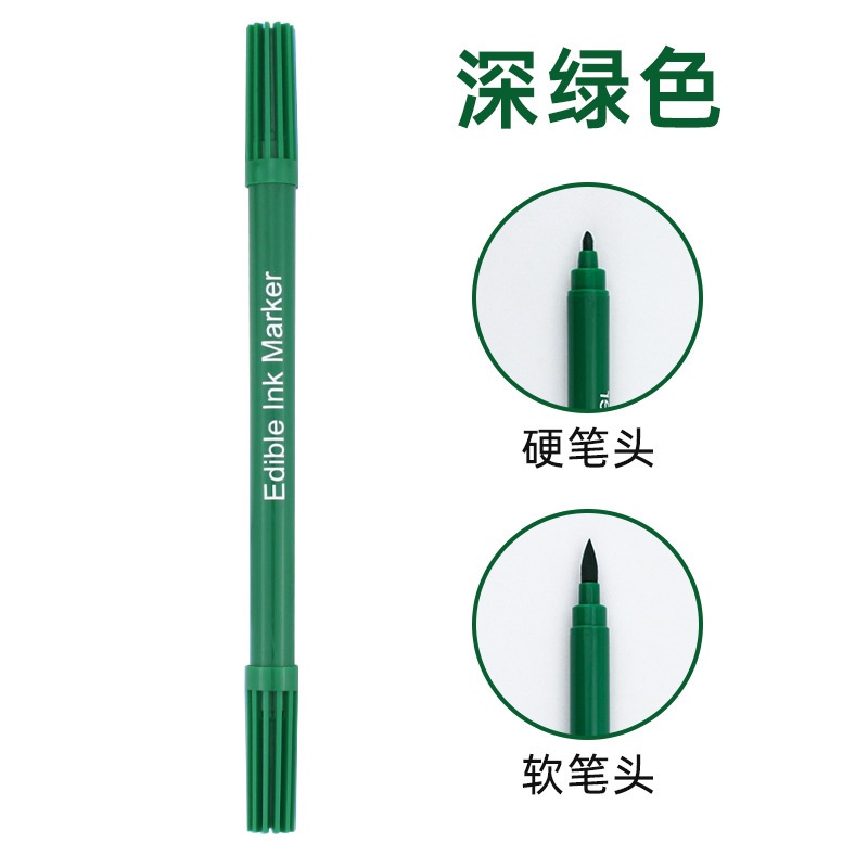 Jual EDIBLE PEN FOOD GRADE IMPORT BLACK WHITE RED BLUE PELANGI BIRU ...