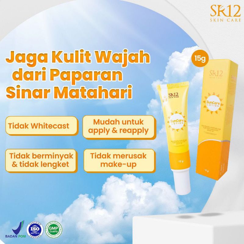Jual Suncare SR12/pelindung muka dari sinar matahari/Free gift random ...