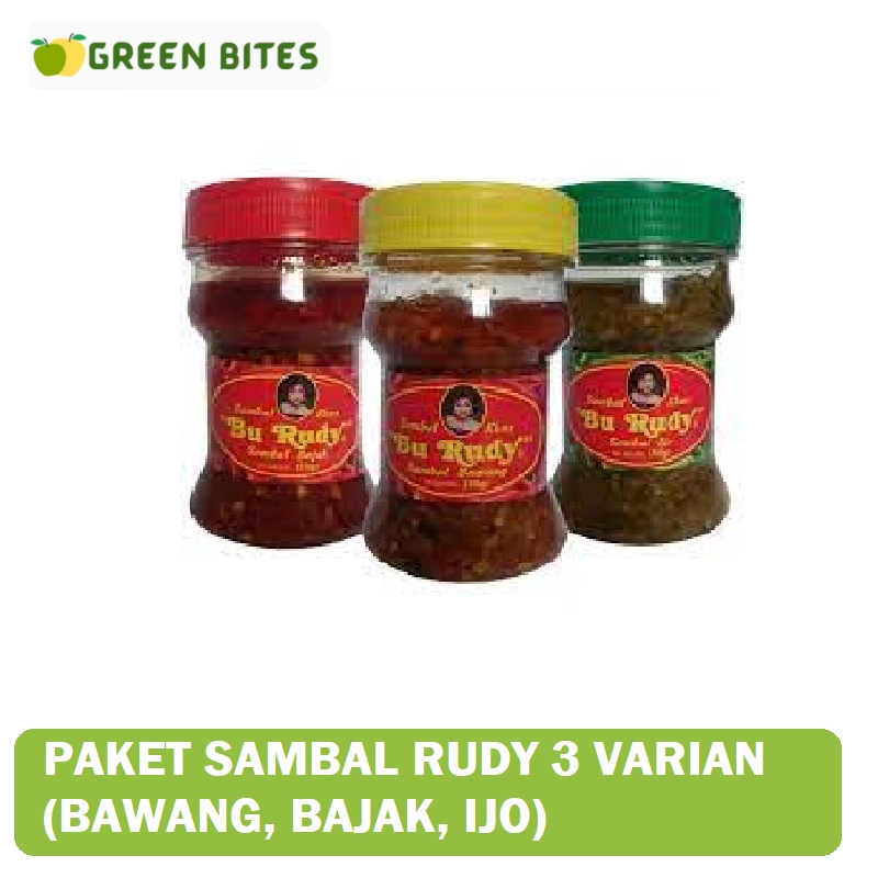 Jual Paket Sambal Bu Rudy (Rudi) 3 varian | Shopee Indonesia