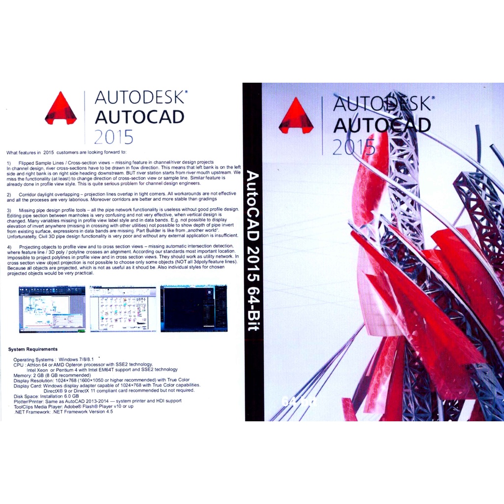 Jual DVD PC AUTOCAD 2015 64 BIT | Shopee Indonesia