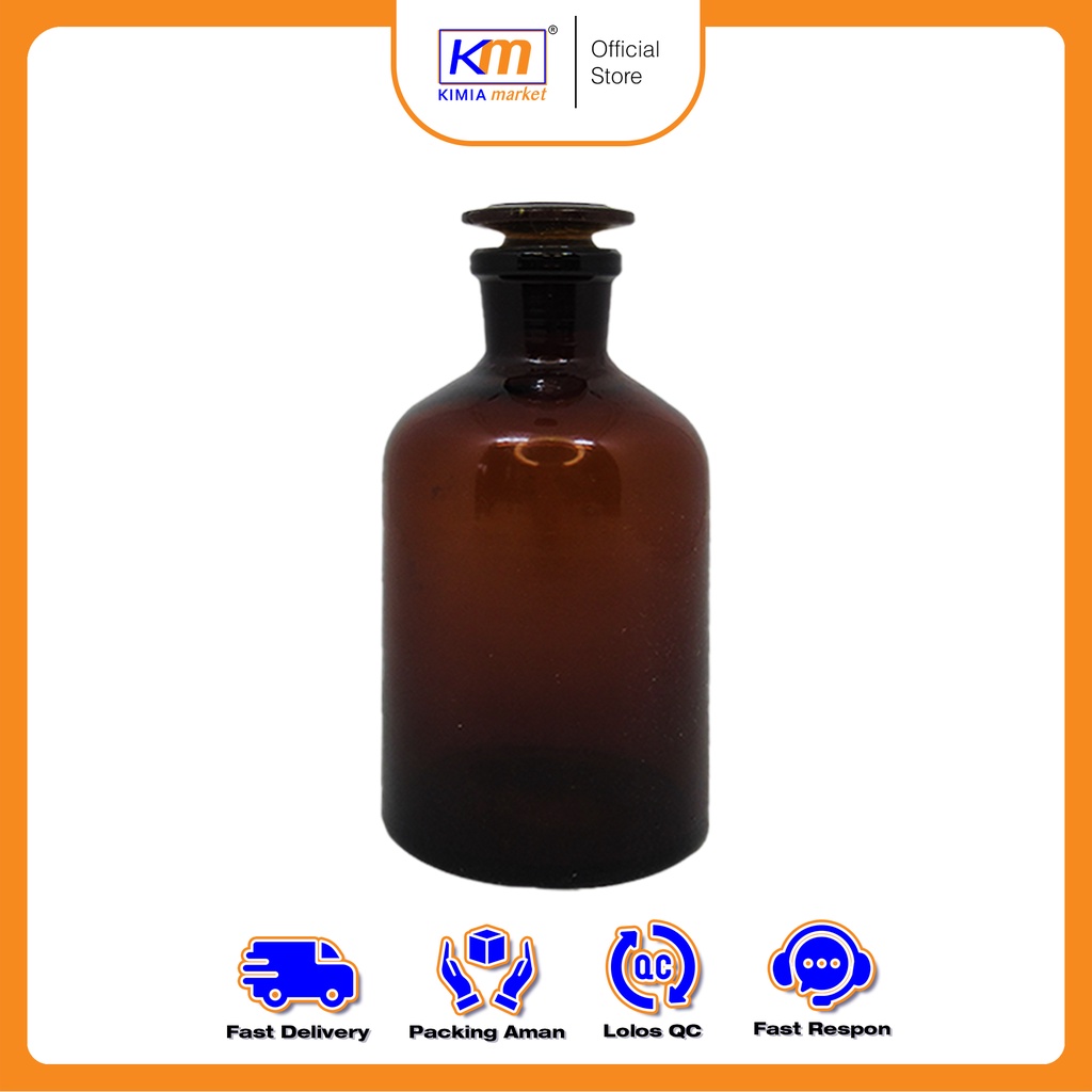 Jual Botol reagen amber 250ml / pereaksi / steril / laboratorium 250 mL ...
