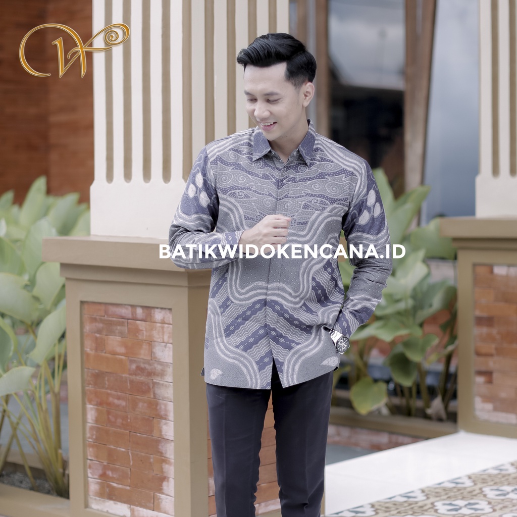 Jual KEMEJA BATIK ABSTRAK - MOTIF NARENDRA - KEMEJA BATIK KERJA - BATIK PRIA MODERN - BATIK ...