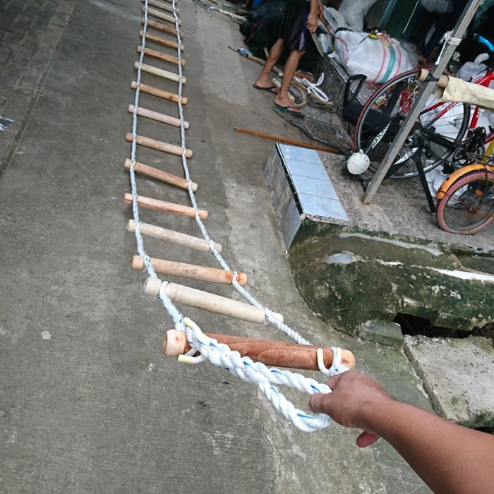 Jual Pengaman Tangga Gantung Atau Tangga Monyet Tali Pp | Shopee Indonesia