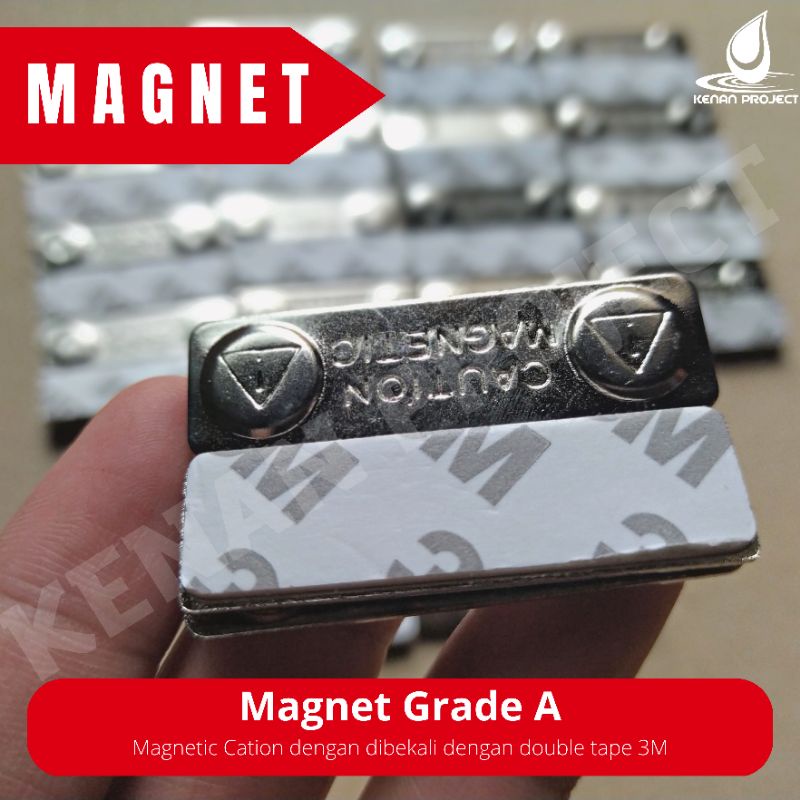 Jual Magnet Name Tag / Caution Magnetic / Nama Dada / 3M | Shopee Indonesia