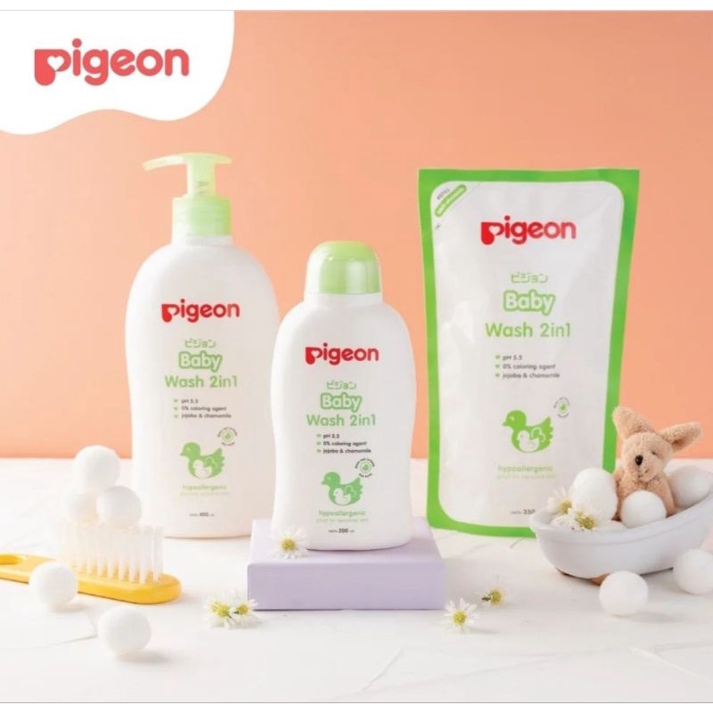 Jual PIGEON Baby Wash 2in1 Chamomile / Shampoo dan Sabun Cair Bayi ...
