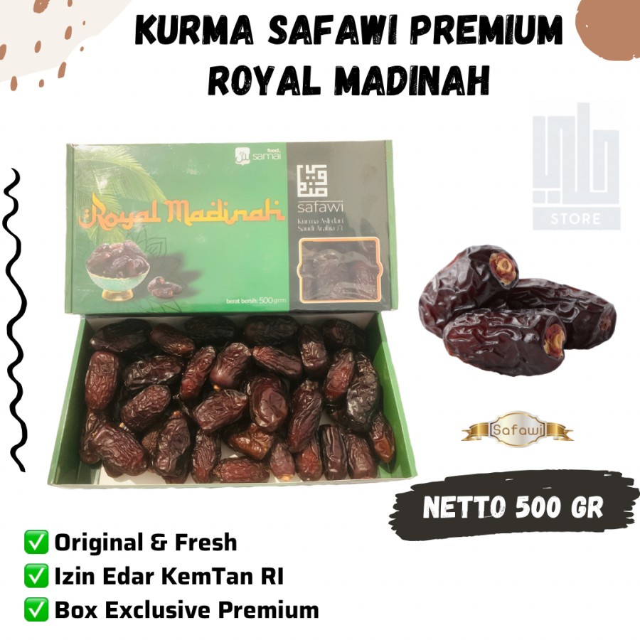 Jual KURMA SAFAWI 1KG PREMIUM BOX Madinah Korma Syafawi Shofawi Sofawi ...