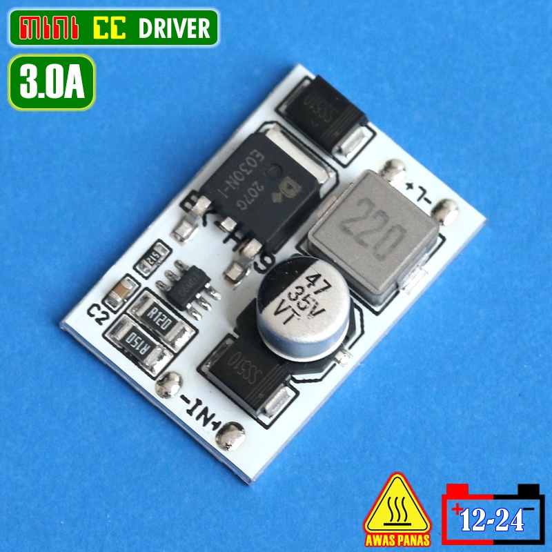 Jual Mini 3A LED Driver MCP 3570 30W Pajero 12V CREE XHP50 SST XML XPL ...
