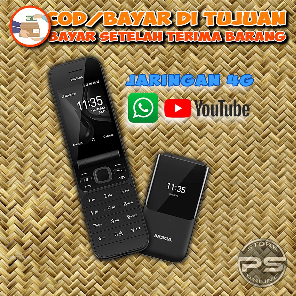 Jual Nokia 2720 Flip - Dual Sim - Jaringan 4G - KaiOS - Internet cepat | Shopee Indonesia