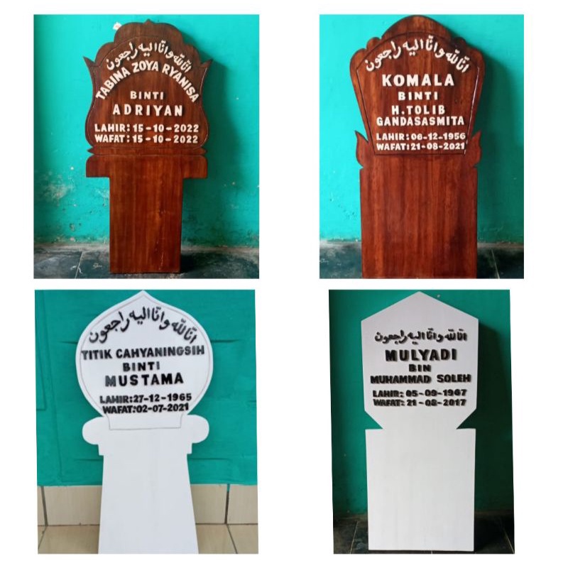Jual papan nisan kayu ( 50 X 25 X 2 Cm ) CLASIK Satuan | Shopee Indonesia