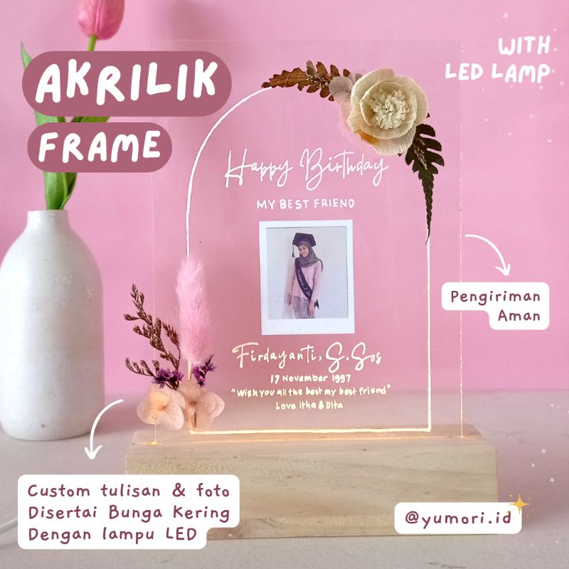 Jual Gift Box Acrylic Led | Custom Akrilik Hadiah wisuda, ultah ...