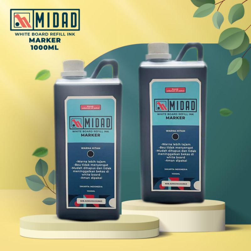 Jual Tinta Spidol Whiteboard MIDAD Reffil Tinta Spidol 1 Liter | Shopee ...