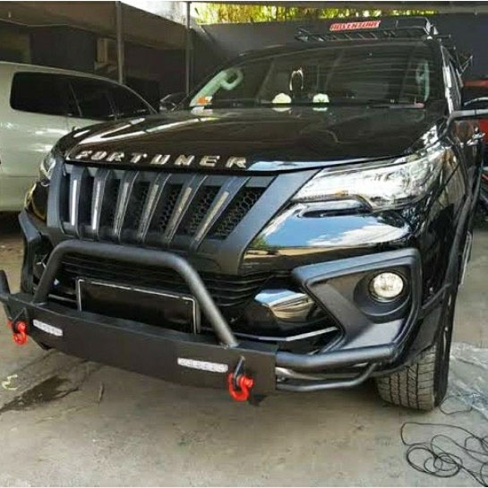 Jual Bumper Guard Tanduk Depan Model Overland Pipa Mobil FORTUNER UP ...