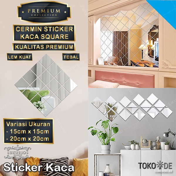 Jual Hexagonal Cermin Tempel Kaca Sticker Segi Enam Hexagon Mirror ...