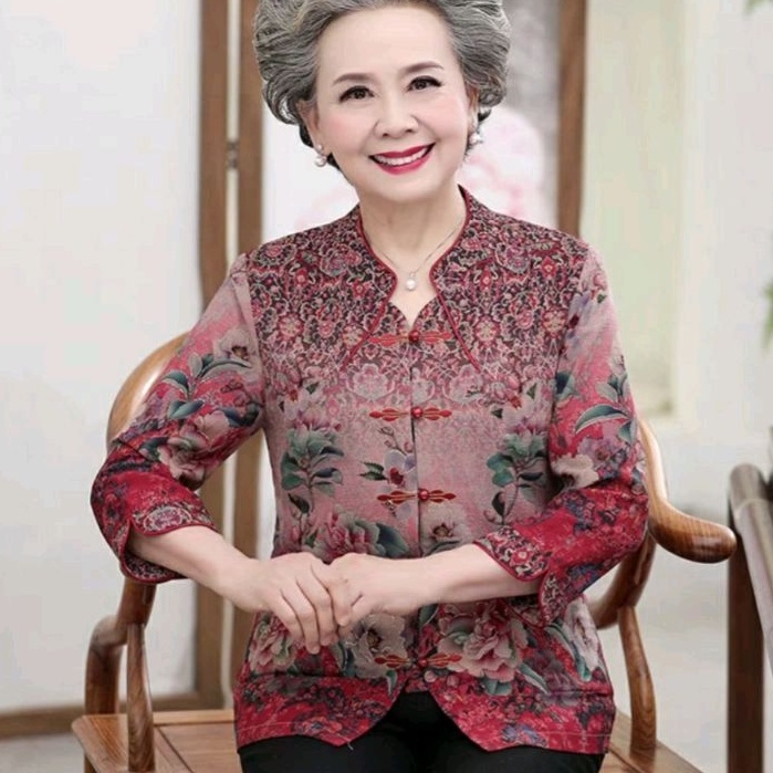 Jual 0006 Baju atasan kemeja blouse CNY CHEONGSAM Chinese new year ...