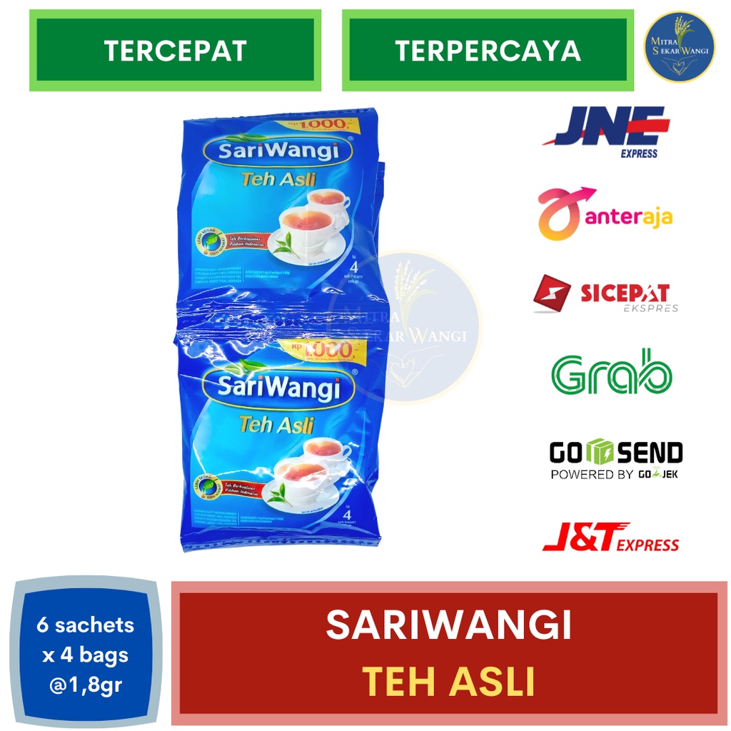 Jual Sariwangi sachet PER RENCENG isi 6 sachet teh sariwangi teh asli ... Jual Sariwangi sachet PER RENCENG isi 6 sachet teh sariwangi teh asli ...