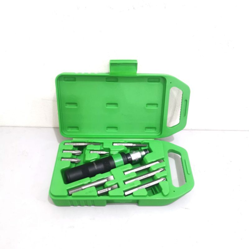 Jual TEKIRO Obeng Ketok Set 11 PCS - Impact Driver - Getok Pukul - Box ...