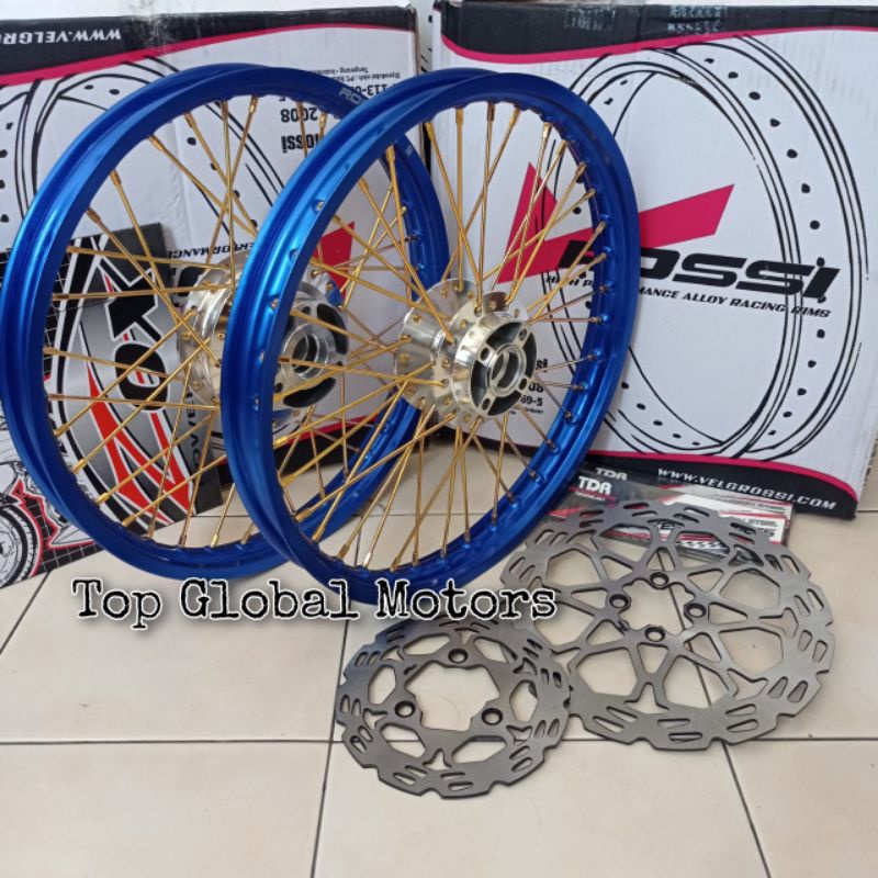 Jual Velg Velk Paketan Satria FU Karbu/Injeksi Sepasang Bonus Piringan ...
