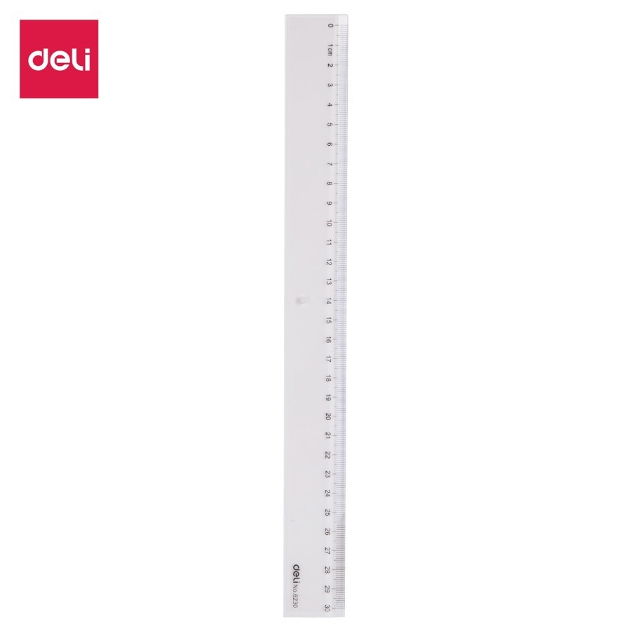 Jual Deli Ruler 30 cm 6230 / Penggaris Mistar Plastik 30 cm | Shopee ...