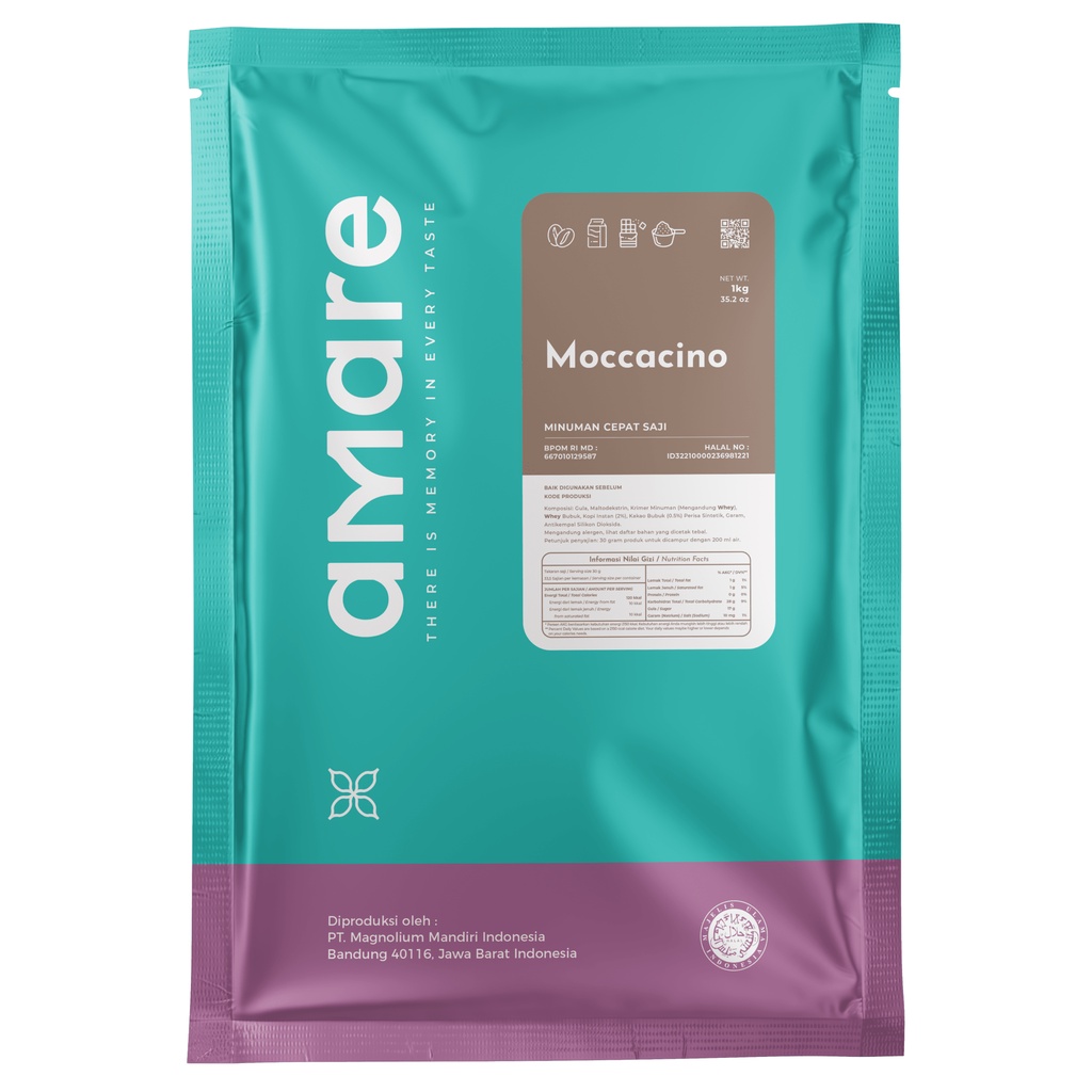 Jual AMARE MOCCACINO 1KG - COFFEE BASED | Shopee Indonesia