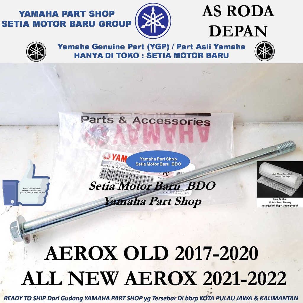 Jual As Roda Depan Front Wheel Axle All New Aerox Connected 2021 Aerox ...