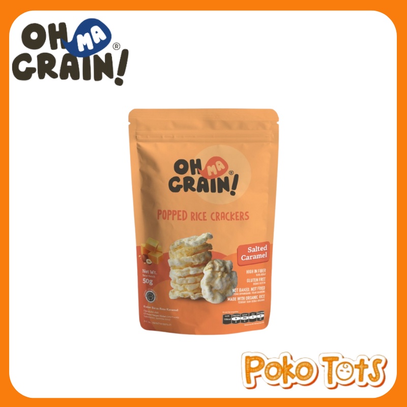 Jual Oh Ma Grain! Popped Rice Crackers 50gr Kreker Beras Snack Cemilan ...