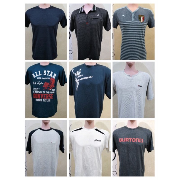 Jual Kaos Oblong Lenggan pendek Preloved secon thrif01 | Shopee Indonesia