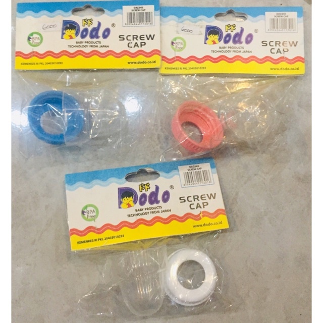 Jual DODO SCREW CAP / Cap Tutup Botol dan Ring Botol Susu Standart ...