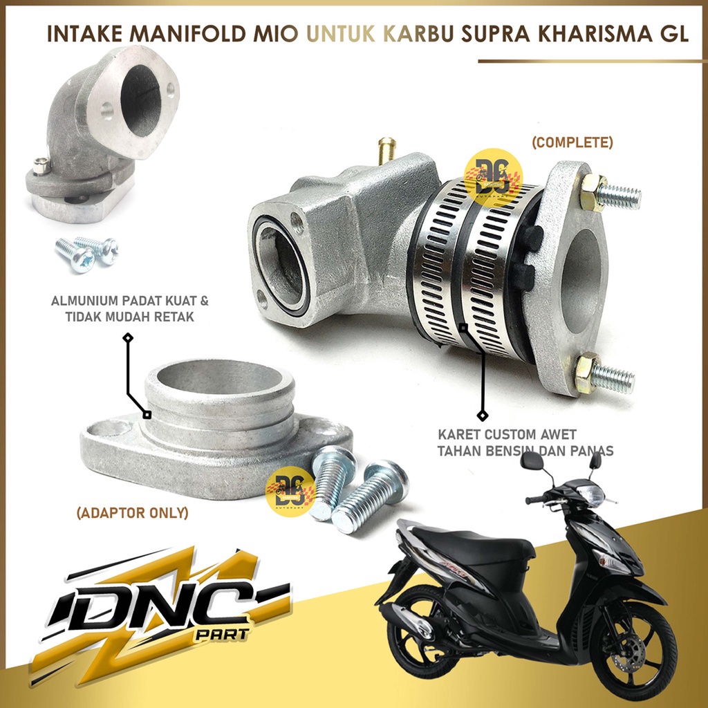 Jual INTAKE MANIFOLD MANIFUL MIO UNTUK KARBU SUPRA KHARISMA GL DNC PART | Shopee Indonesia