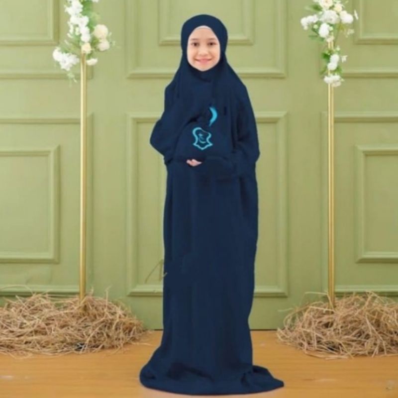 Jual Mukena bordir terompa hd anak tanggung hadramaut terusan hadramaud ...
