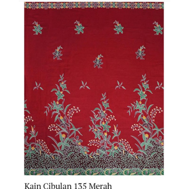 Jual kain batik warna merah / kain batik warna maroon / kain batik ...