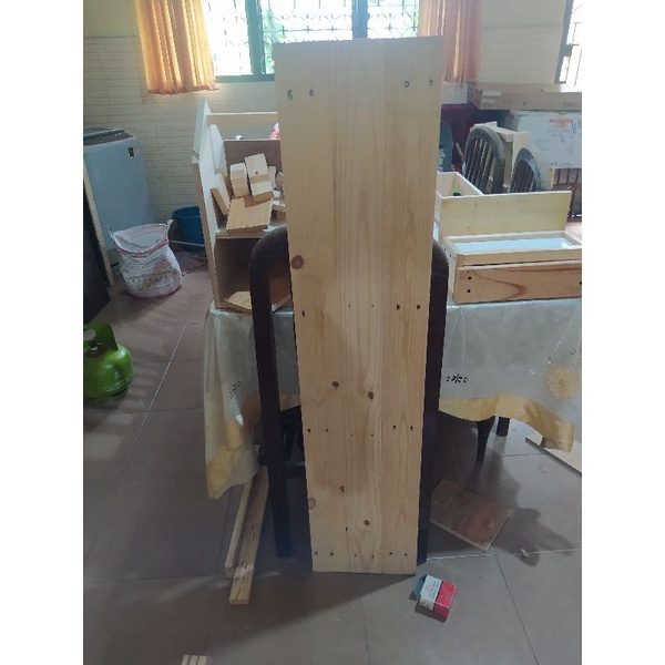 Jual Papan Kayu Jati Belanda Papan Laminasi Ambalan Rak kayu Dinding ...