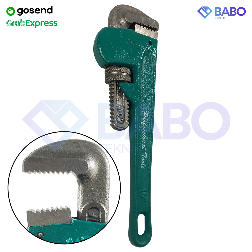 Jual Kunci Pipa / Heavy Duty Pipe Wrench Wipro 10" Kunci Pipa Ledeng ...