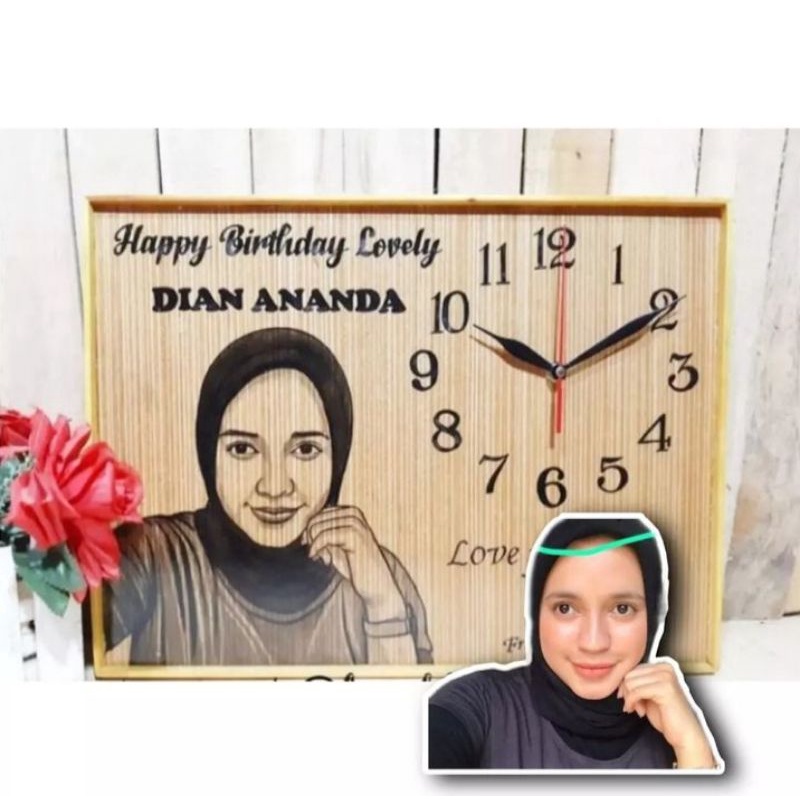 Jual Bingkai Foto Jam Custom Kado Ulang Tahun Kado Anniversary Kado ...