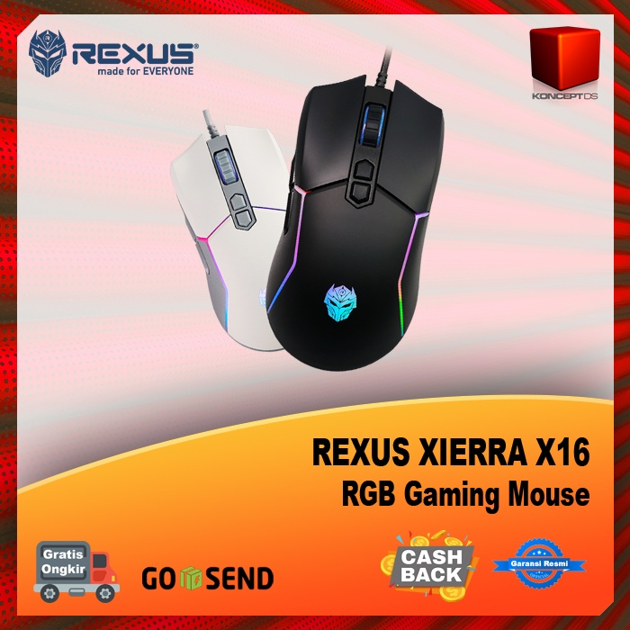 Jual REXUS XIERRA X16 RGB Gaming Mouse | Shopee Indonesia