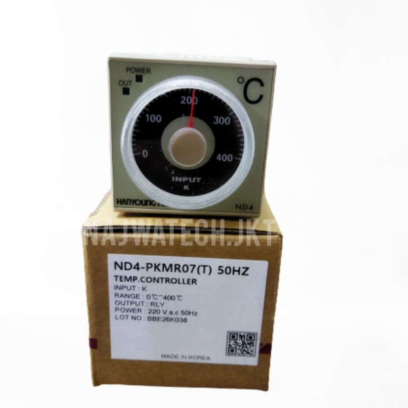 Jual TEMPERATUR CONTROLLER HANYOUNG ND4 PKMNR07 (400/T) TERMINAL | Shopee Indonesia