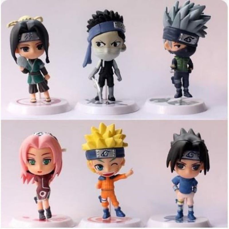 Jual Naruto set 6pcs / Figure naruto / mini / cake topper | Shopee ...
