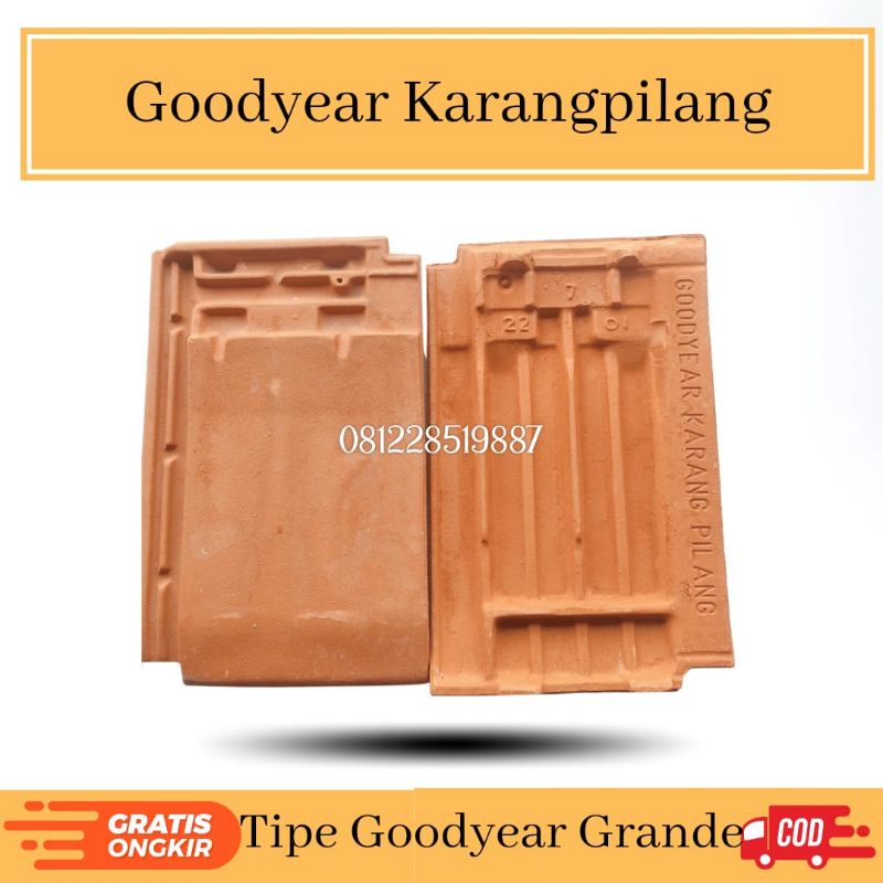 Jual genteng goodyear karangpilang tipe italy flat gemini grande ...