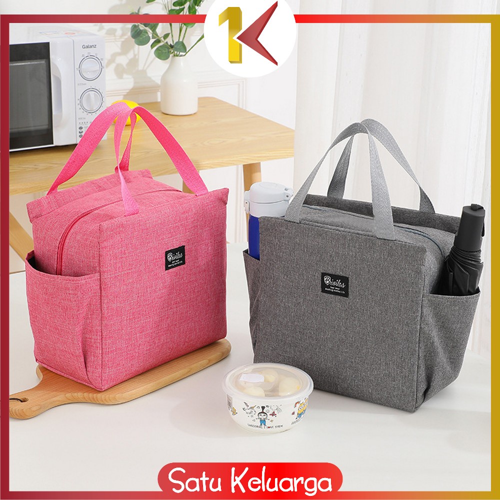 Jual SK-T43 Tas Bekal Lunch Cooler Bag Box Anti Air Makanan Alumunium ...