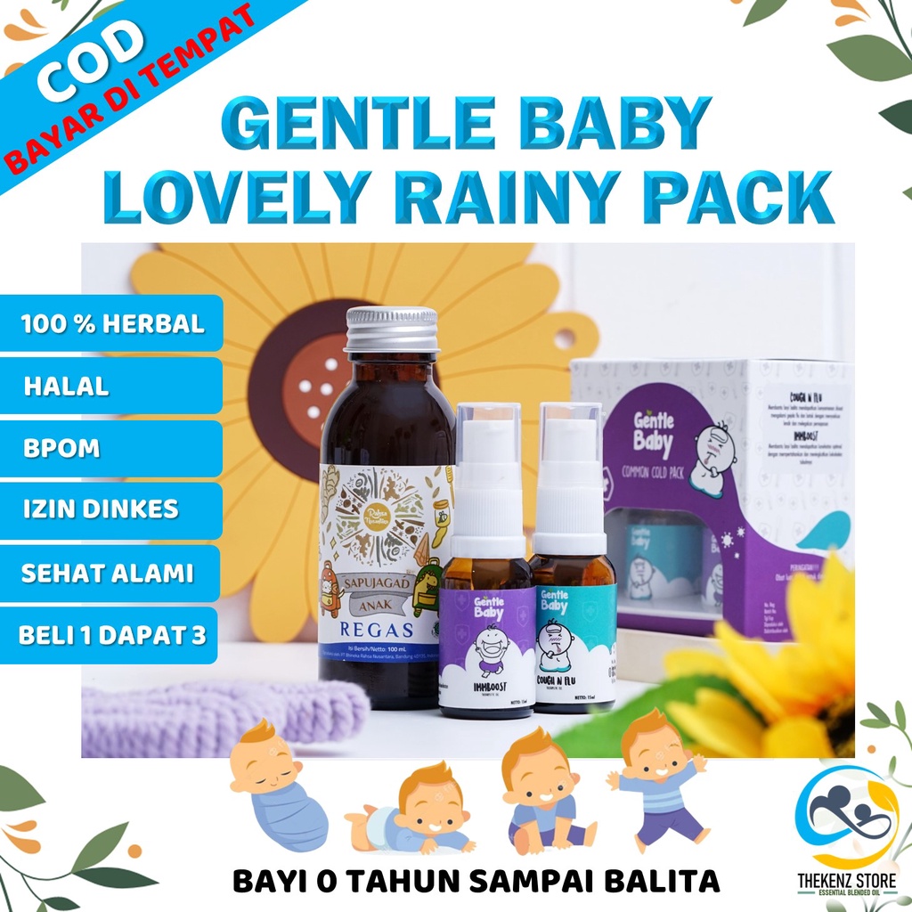 Jual Gentle Baby Esensial Oil Cough And Flu Imboost Kolaborasi ...
