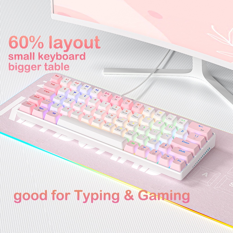 Jual ZIFRIEND KA646 Mechanical Keyboard RGB | Shopee Indonesia