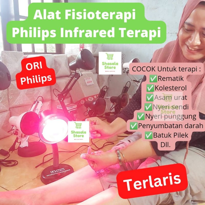 Jual [𝑷𝑹𝑶𝑴𝑶] Alat fisioterapi set Lampu Terapi infra red infra merah ...