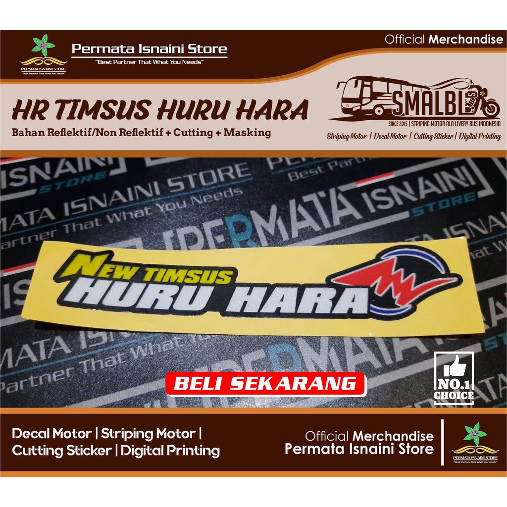 Jual Sticker Po Haryanto HR New Timsus Huru Hara Reflektif [NYALA ...