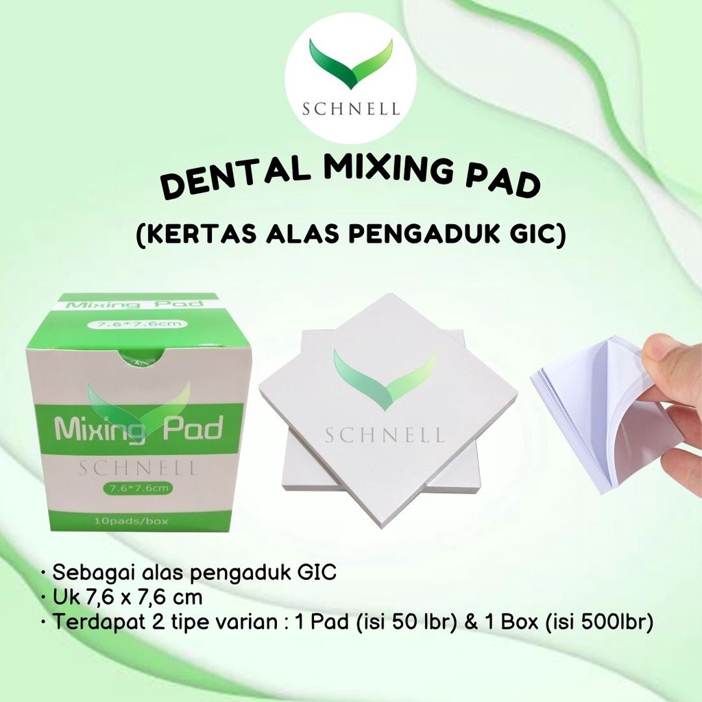 Jual Kertas Alas Pengaduk GIC/Dental Mixing Pad GC Paper - 1 Pad isi 50 lbr | Shopee Indonesia