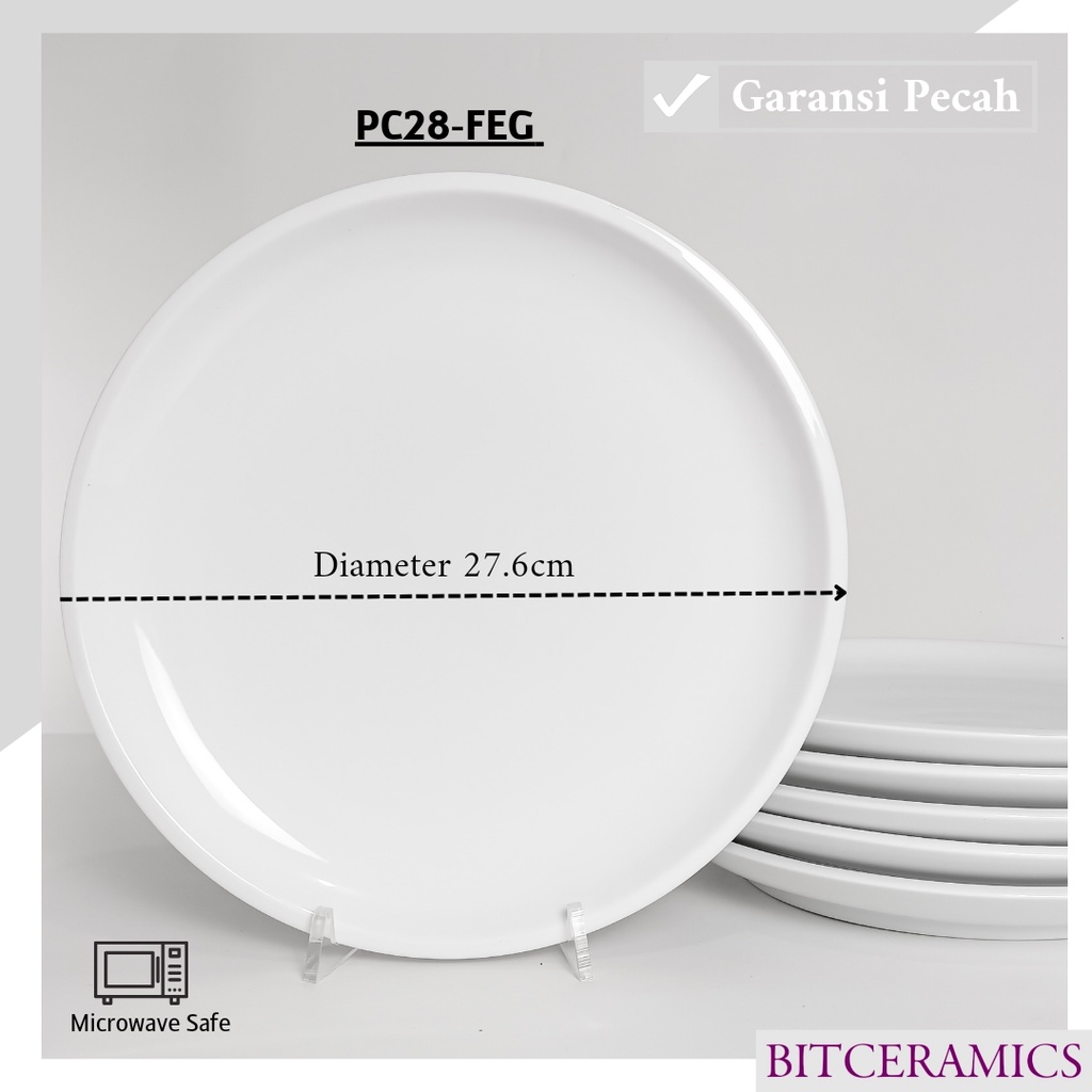 Jual Piring Steak Keramik 27.6CM / Piring Saji / Dinner Plate / Piring ...