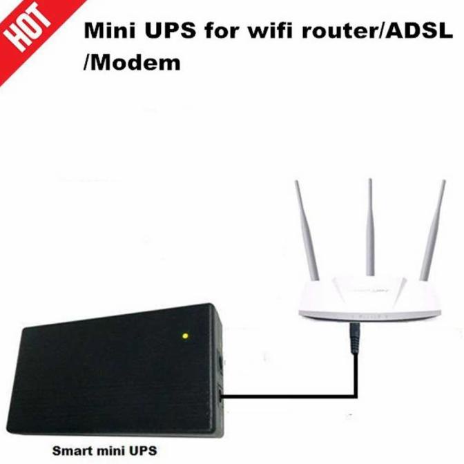 Jual MINI UPS MODEM 12V 2A POWERBANK MODEM WIFI UPS ROUTER MODEM ...