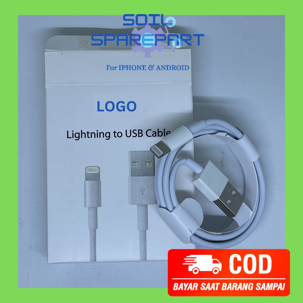 Jual Kabel Charger Data USB Type A To Lightning Cable Cassan 1 meter | Shopee Indonesia