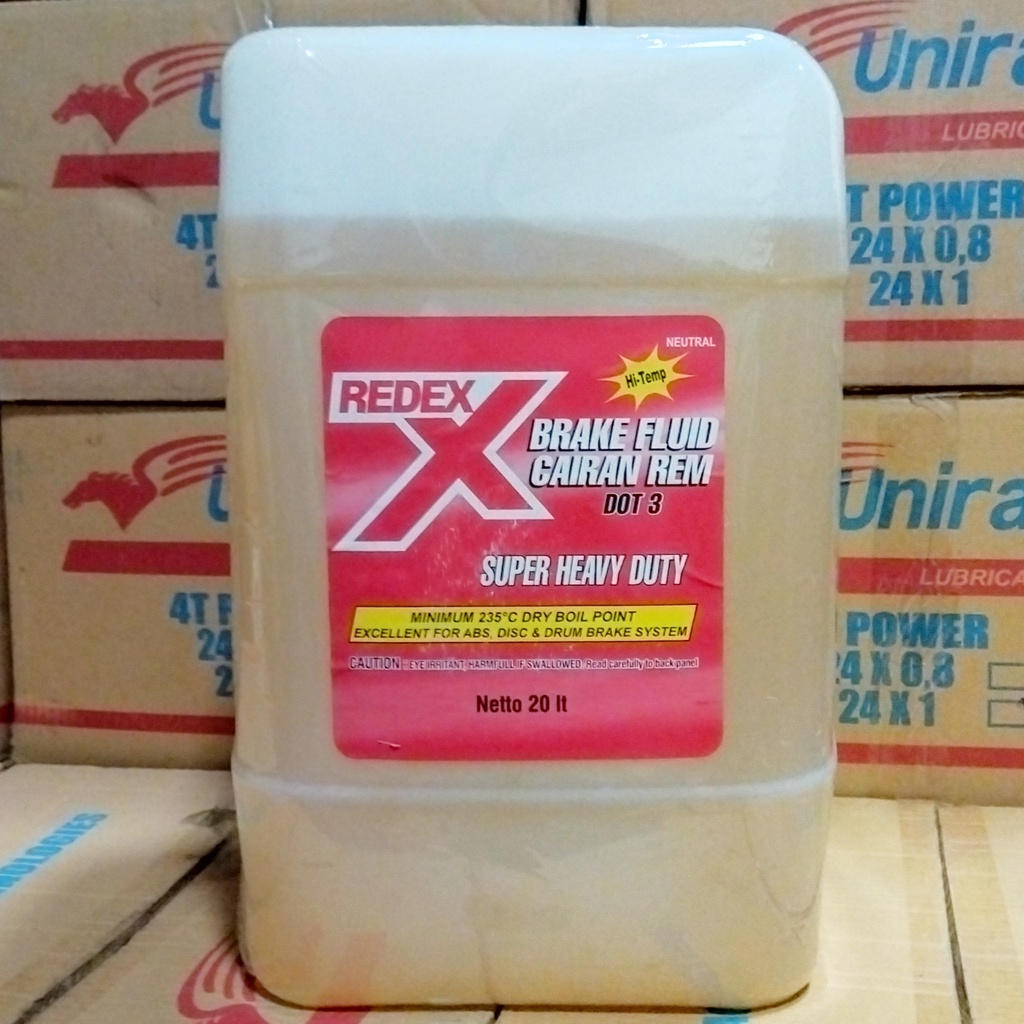 Jual MINYAK REM / OLI REM REDEX DOT-3 20 LITER BENING / CLEAR | Shopee ...