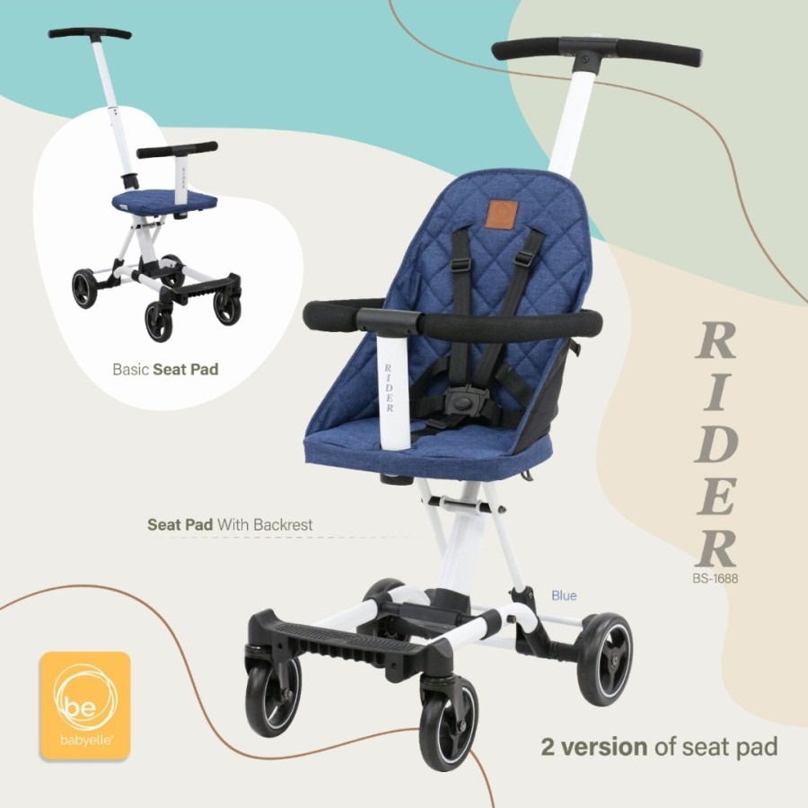 Jual Babyelle Rider Convertible Baby Elle Stroller board cabin size ...