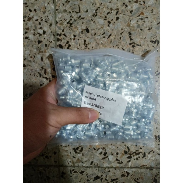 Jual nepel grease 1/8 X 28 BSP lurus per 100 pc | Shopee Indonesia