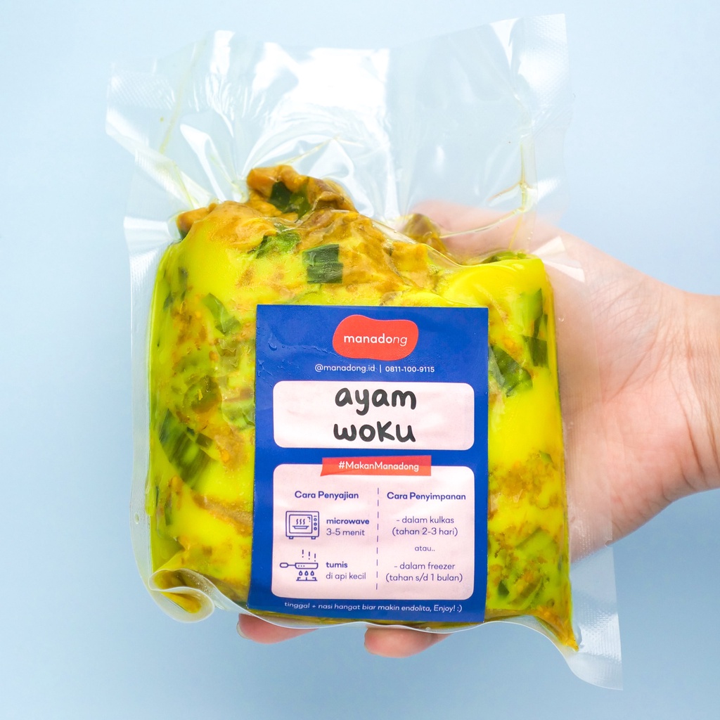 Jual Ayam Woku Manadong / Lauk Frozen / Masakan Manado / Makanan Beku ...